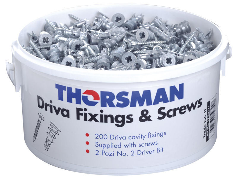 (200) TRADETUB Cavity Wall Fixing & Screws from Alltrade
