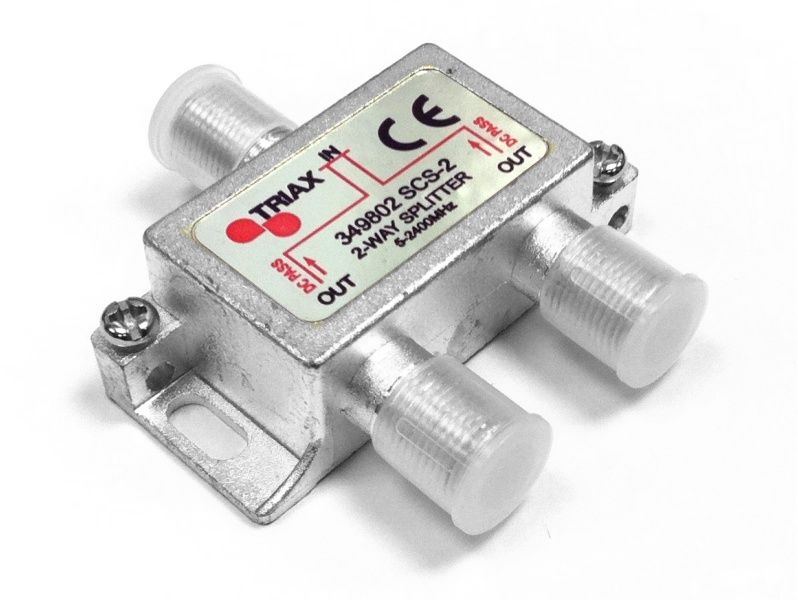 TRIAX SCS-2 2 Way F Splitter (5-2400MHz) from Alltrade