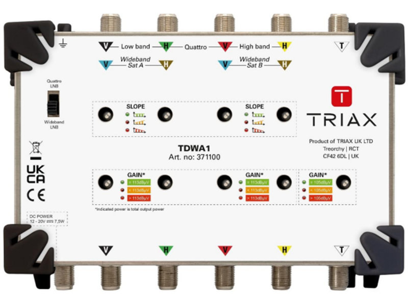 TRIAX TDWA-1 Dual Wideband Launch Amp from Alltrade