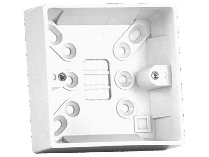 32mm 1 Gang Plastic Pattress Back Box from Alltrade