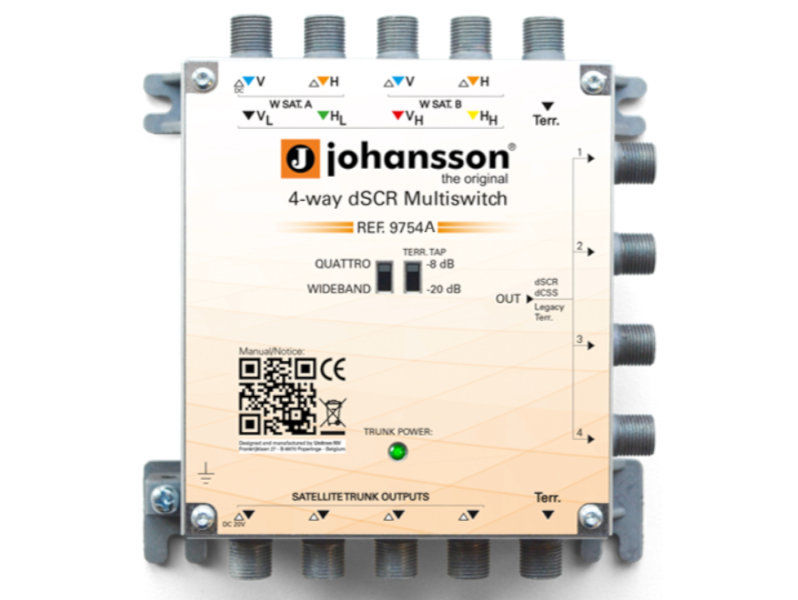 JOHANSSON 4 Way Sky Q™ Multiswitch Active from Alltrade