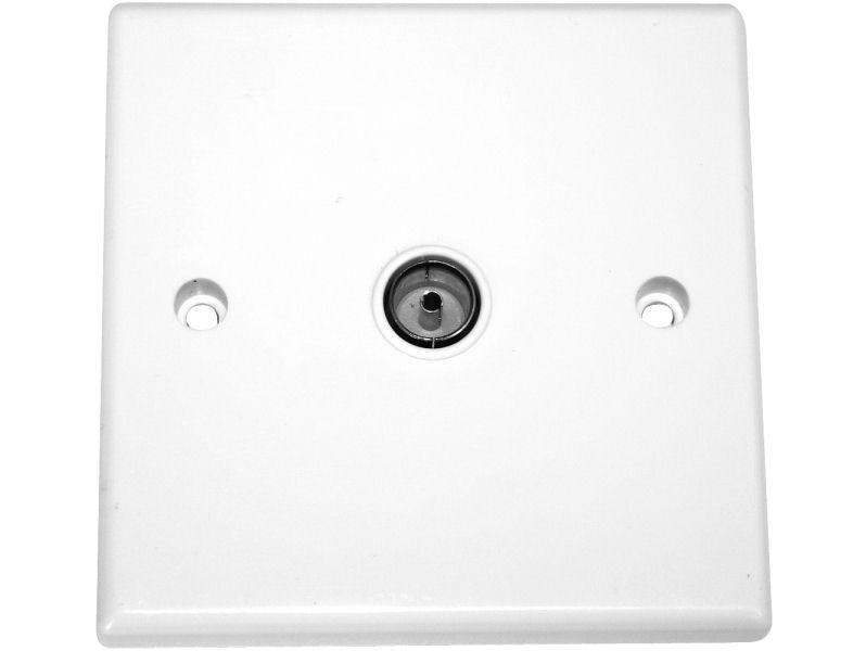 SAMSON Single Flush Outlet Plate Coax from Alltrade