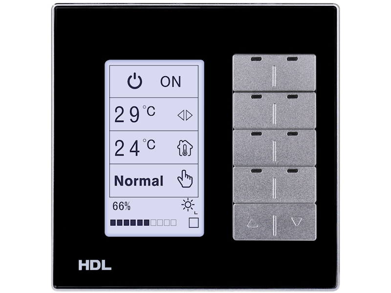 HDL DLP Modern LCD Wall Panel BLACK from Alltrade