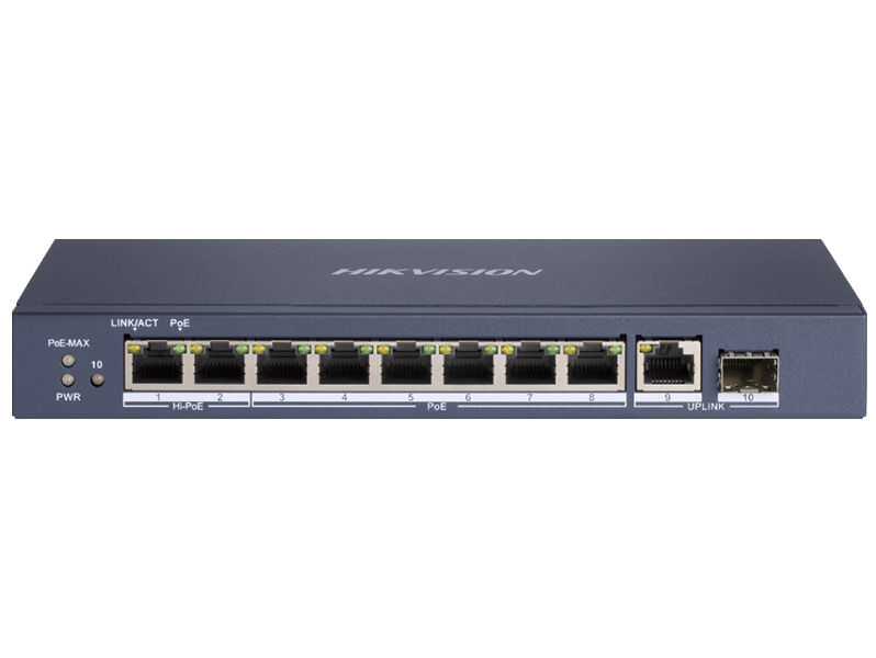 HIKVISION 10 Port Gigabit Hi-POE Switch from Alltrade