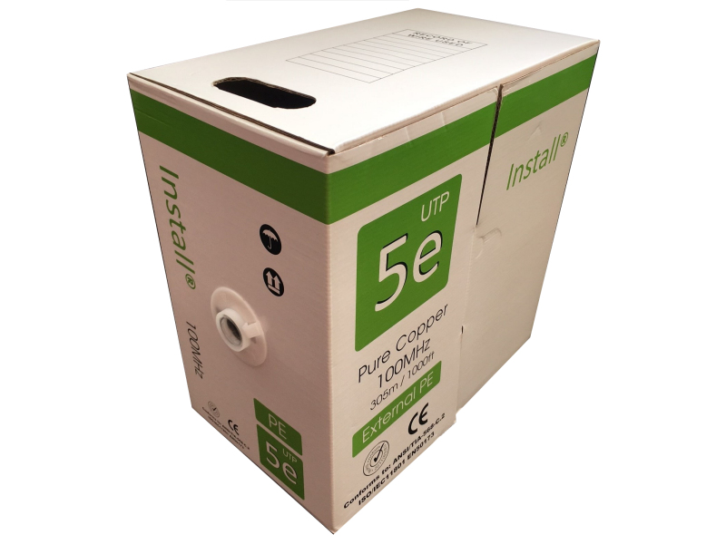 305m INSTALL® CAT5e PE External BLACK from Alltrade