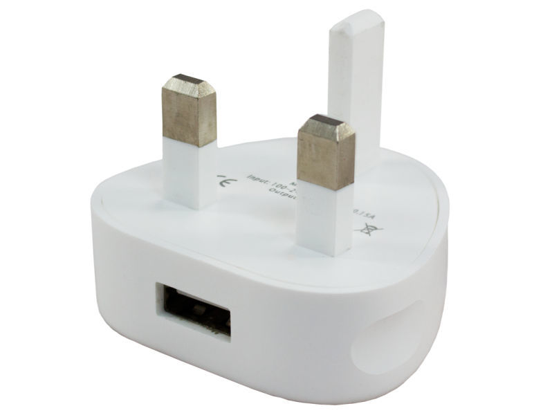 ISIX USB-A Charger UK Slim Plug 1A from Alltrade