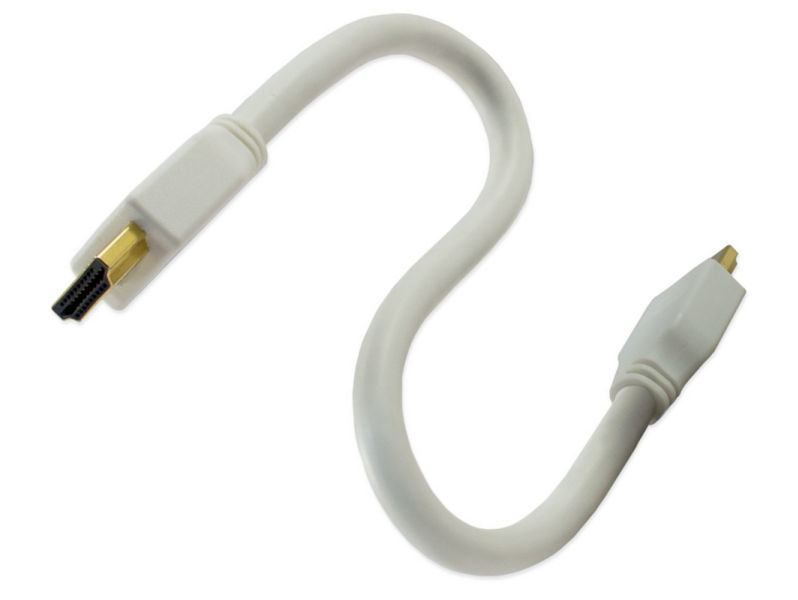 0.5m ISIX Flexi Form HDMI Lead WHITE from Alltrade