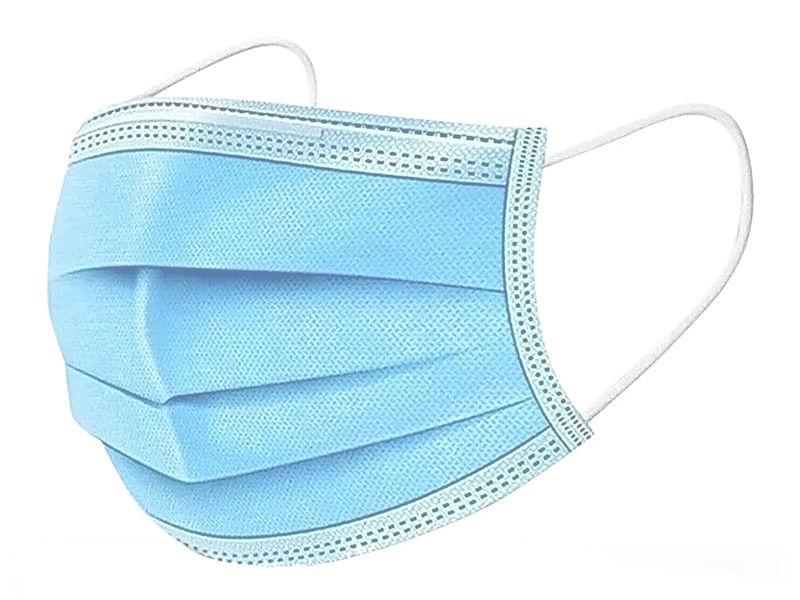 (50) 3 Ply Blue Protective Face Mask PPE from Alltrade