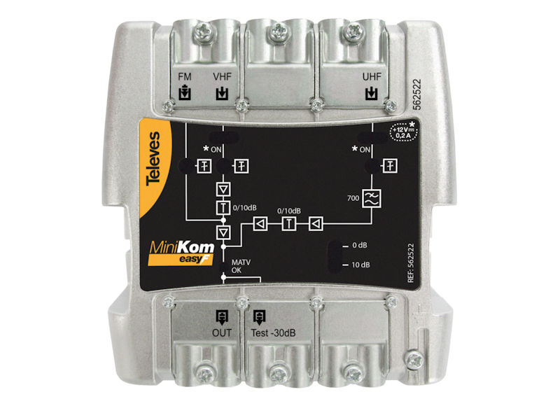 TELEVES Minikom EasyF Multiband Amplifier from Alltrade