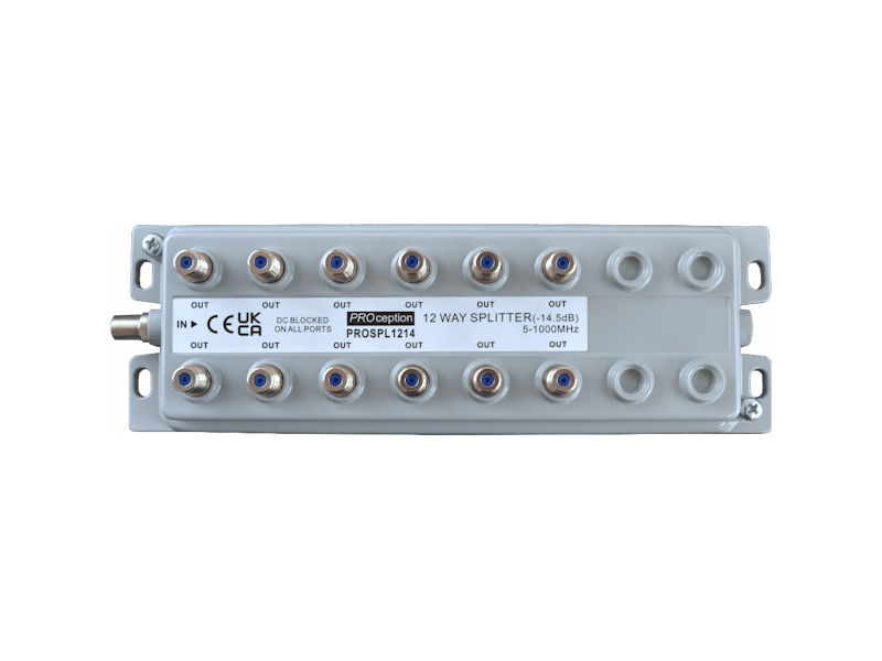 PROCEPTION 12 Way F Splitter (5-1000MHz) from Alltrade