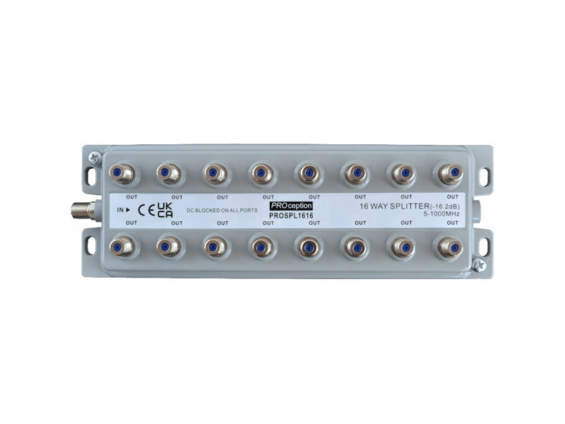 PROCEPTION 16 Way F Splitter (5-1000MHz) from Alltrade
