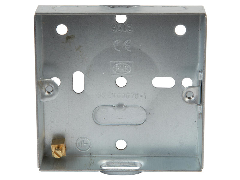 16mm Deep 1 Gang Steel Knock Out Box from Alltrade
