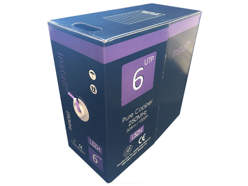 305m INSTALL® CAT6 LSZH Purple (Box) from Alltrade