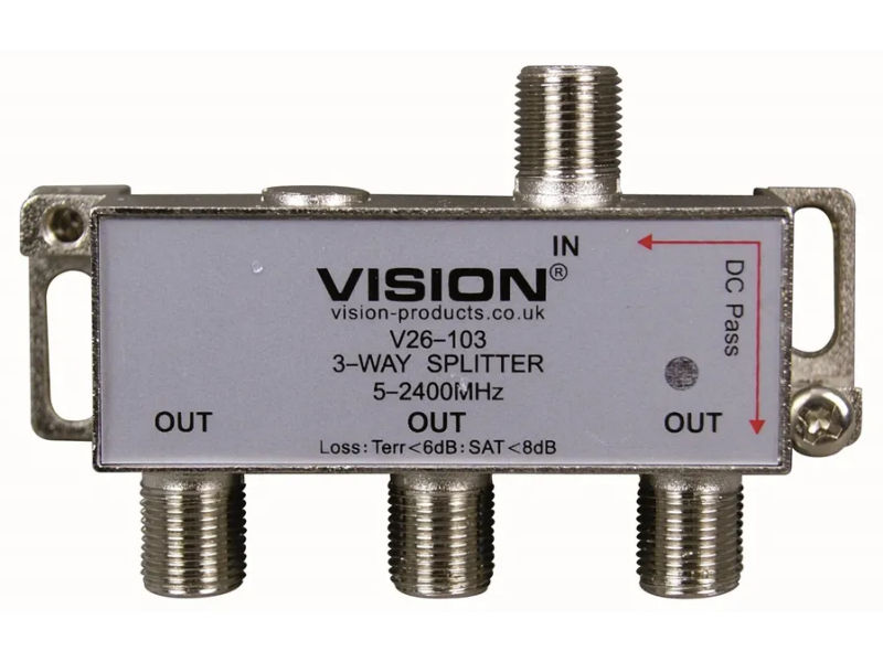 VISION V26-102LED 3 Way Splitter from Alltrade