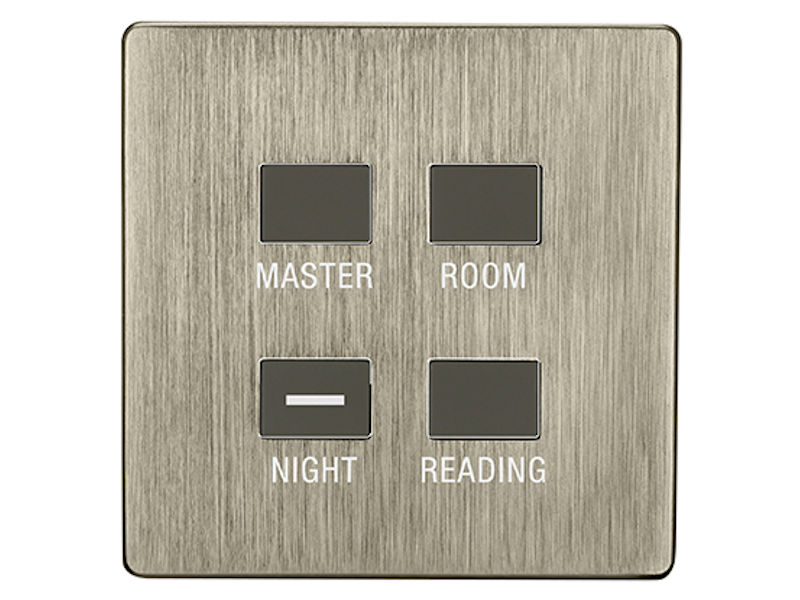 HDL iElegance Series 4 Button Smart Panel from Alltrade