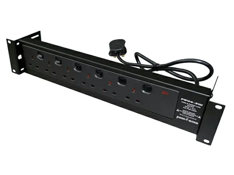 PENN-ELCOM 6 Way Switched Rack Mount PDU from Alltrade