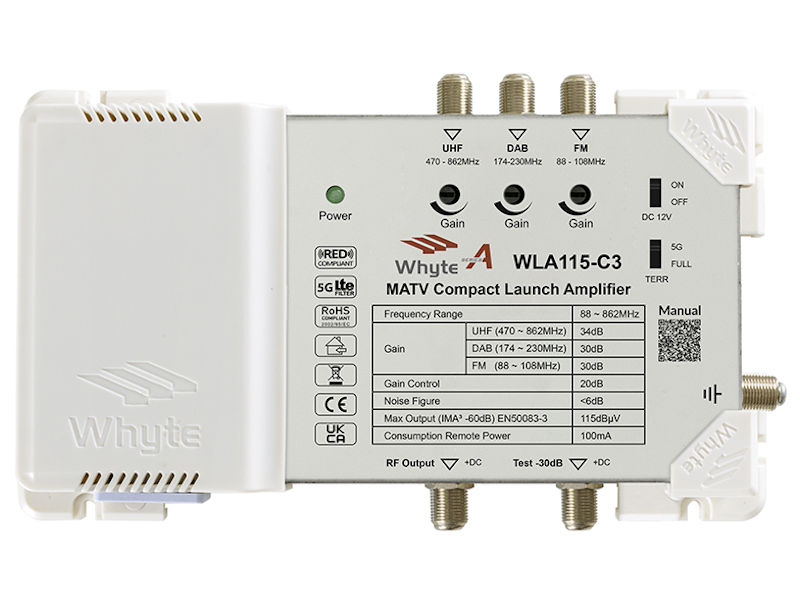 WHYTE Series A Compact MATV Launch Amp from Alltrade