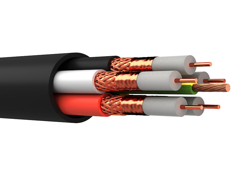 50m WEBRO WF100 Black LSF 5 CORE + Earth from Alltrade