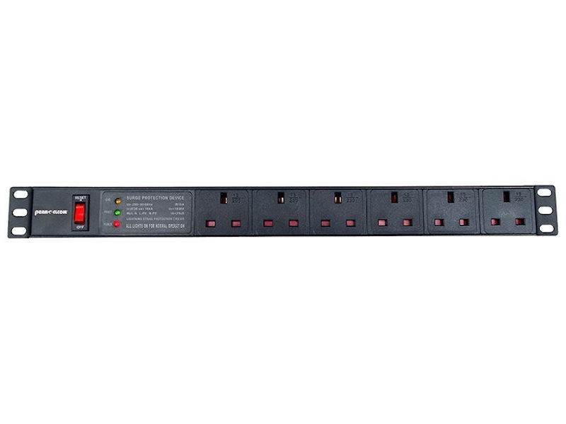 PENN-ELCOM 6 Way Horizontal Rack Mount PDU from Alltrade