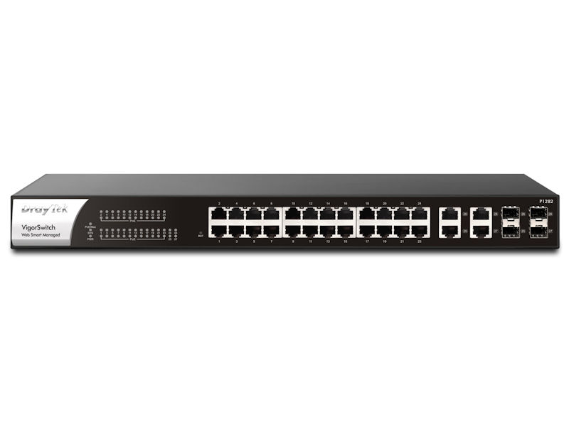 DRAYTEK Vigor P1282 28 Port PoE Switch from Alltrade