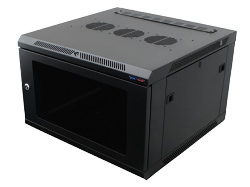 PENN-ELCOM Wall Mount Rack 6U Black from Alltrade