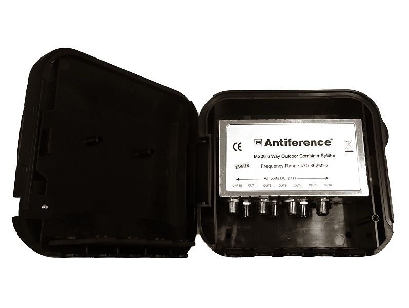ANTIFERENCE 6 Way Masthead F Splitter from Alltrade