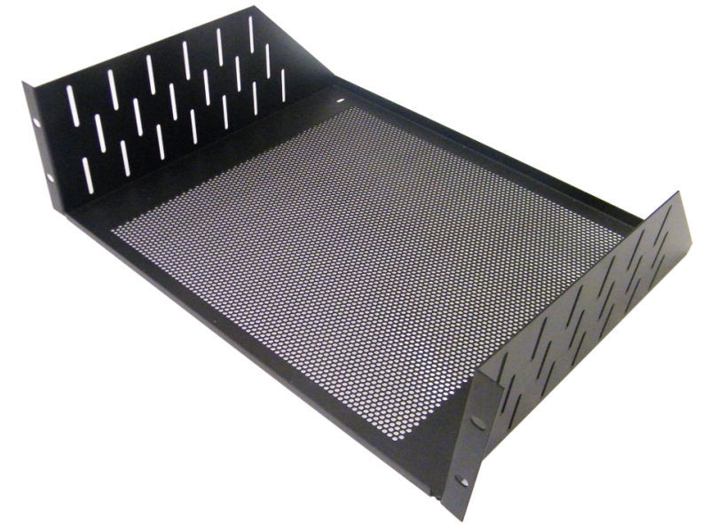 PENN-ELCOM 3U Vented Rack Shelf Black from Alltrade