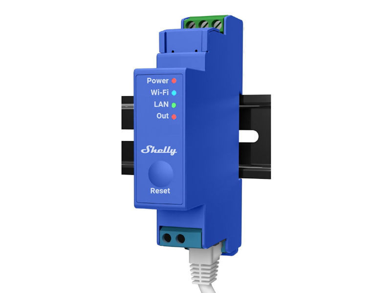 SHELLY 1CH DIN Rail Relay Switch c/w Power from Alltrade